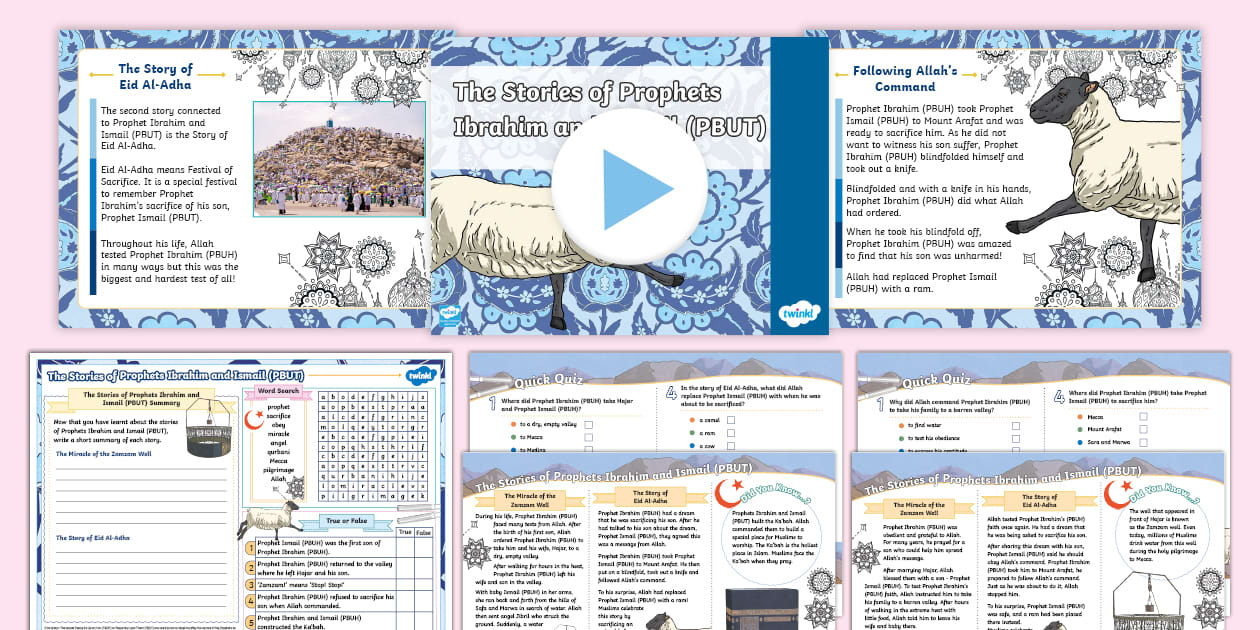 KS2 The Stories of Prophets Ibrahim and Ismail (PBUT) Teaching Pack
