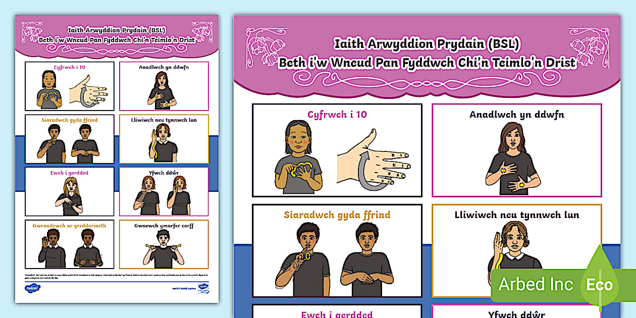 Iaith Arwyddion Prydain (BSL): Beth i'w Wneud Pan Fyddwch Chi'n Teimlo ...