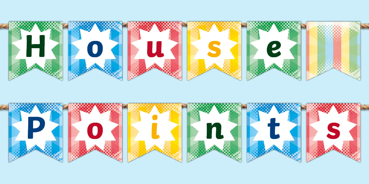 House Points Display Bunting - Twinkl Display (Teacher-Made)