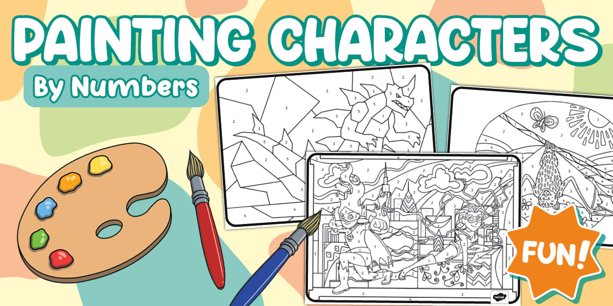 Painting Characters by Numbers