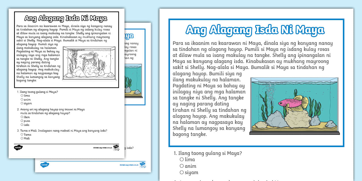 Ang Alagang Isda ni Maya | Grade 1 | Twinkl PH - Twinkl