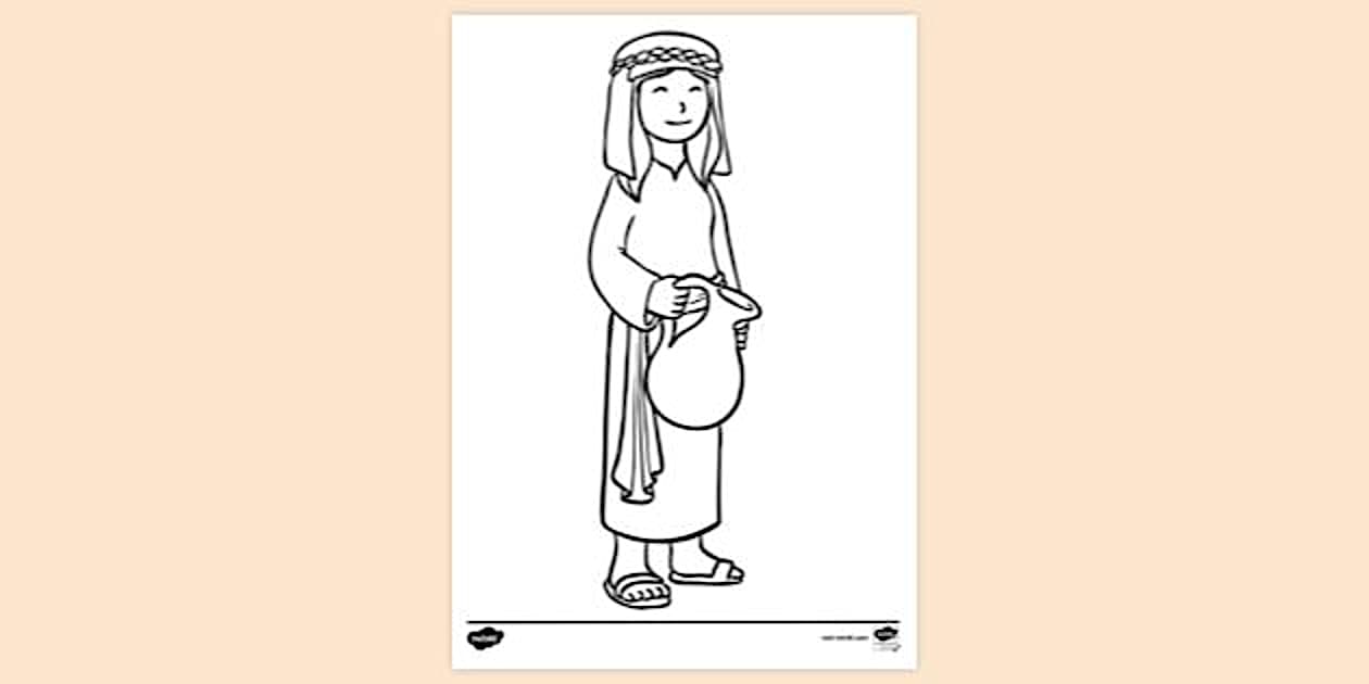 Inspired by the Book of Ruth Colouring Page (teacher made)