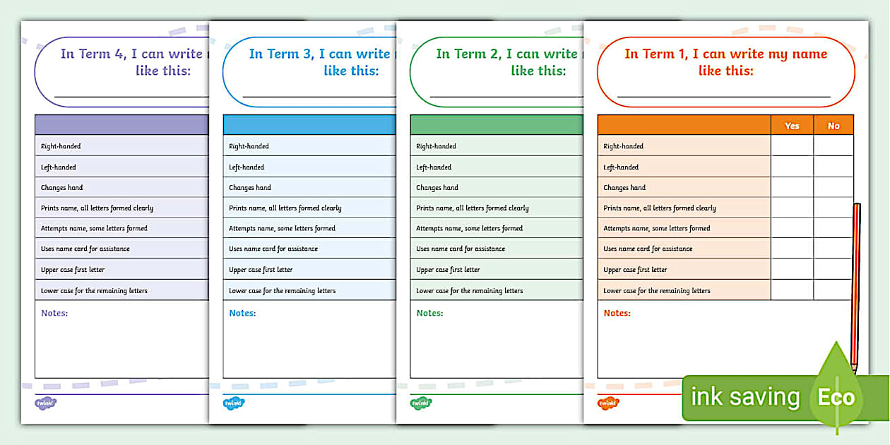 Writing My Name Assessment | Australia Resources | Twinkl