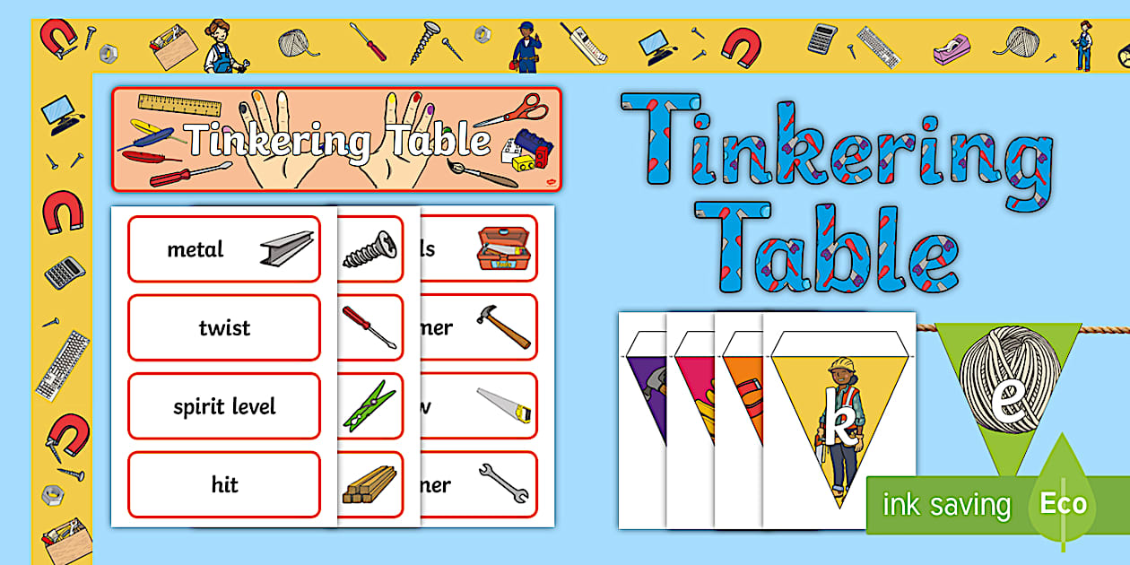👉 EYFS Tinkering Table Display Pack (teacher made)