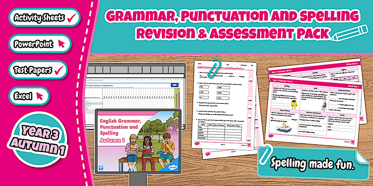 Year 3 Autumn 1 Grammar, Punctuation and Spelling Pack