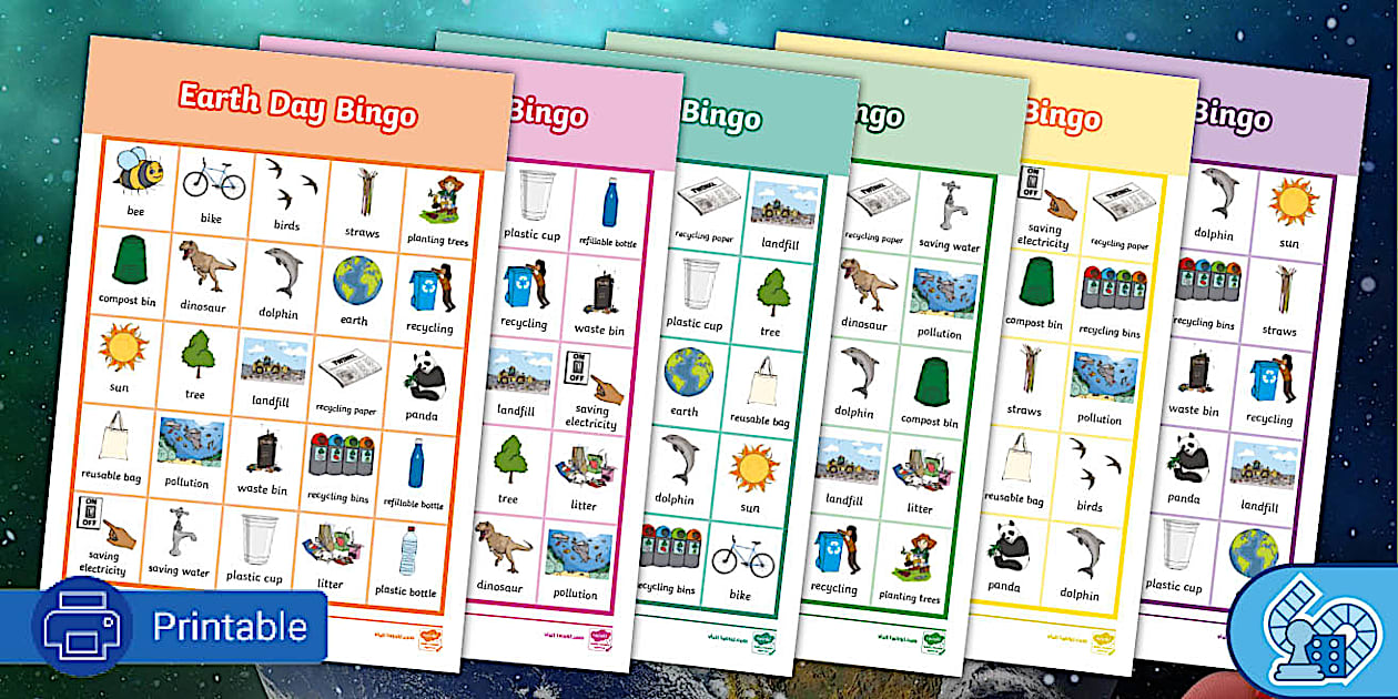Earth Day Bingo Cards Game | Earth Day Activities - Twinkl