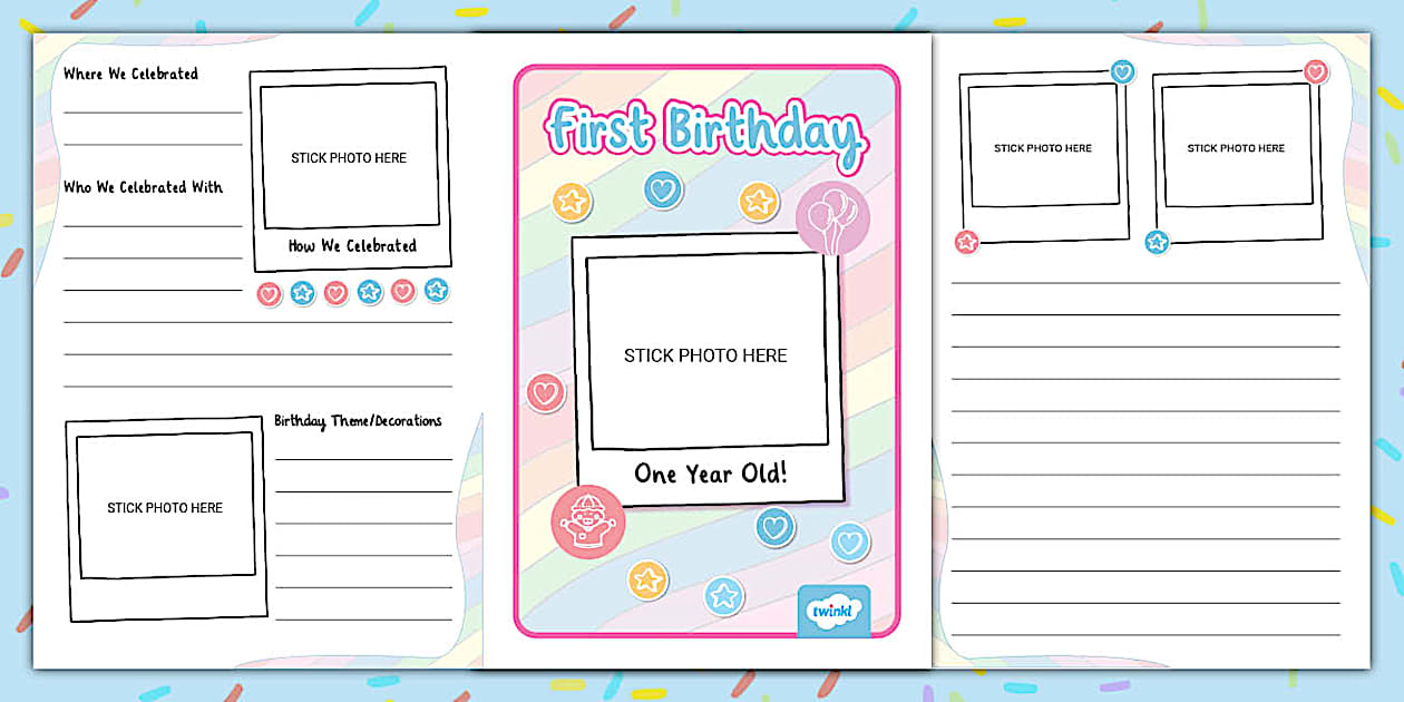 * NEW * First Birthday - My Baby Journal (teacher made)