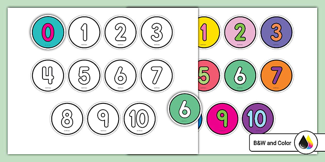 Numbers 1-10 Matching Activity (teacher made) - Twinkl