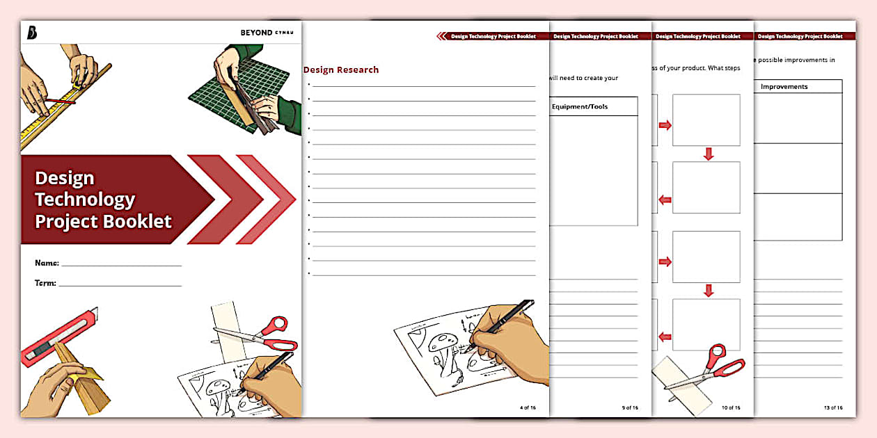 Design Technology Project Booklet (teacher made) - Twinkl