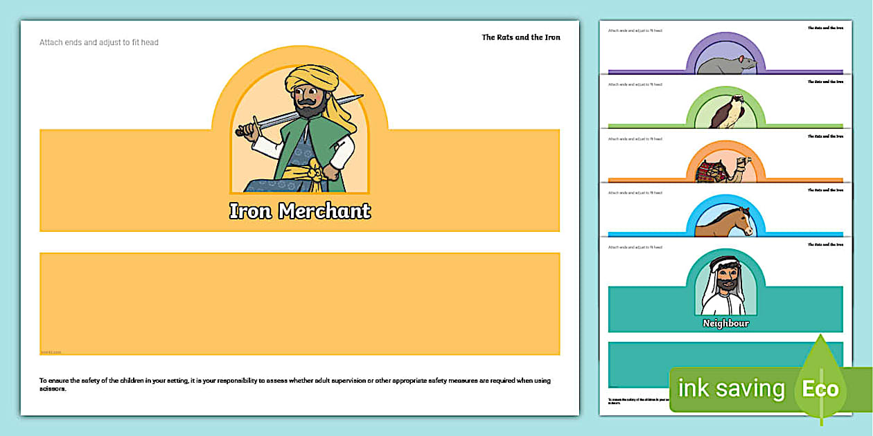 The Rats and the Iron - Role Play Headbands (Teacher-Made)