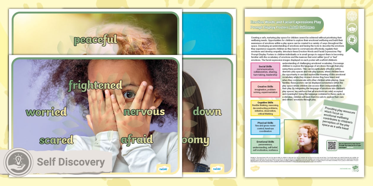 Emotion Words and Facial Expressions Play Prompt Posters