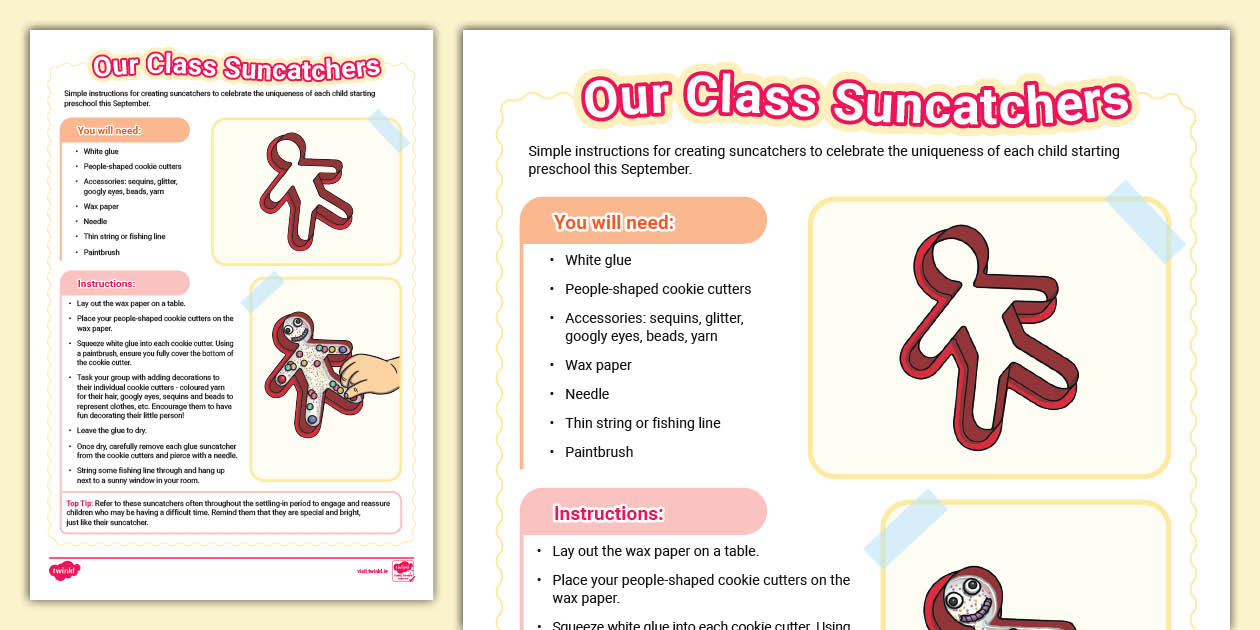 Friendship Craft: Glue Suncatchers