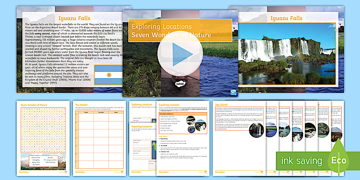 Seven Wonders of Nature Activity Pack | Geography | Beyond