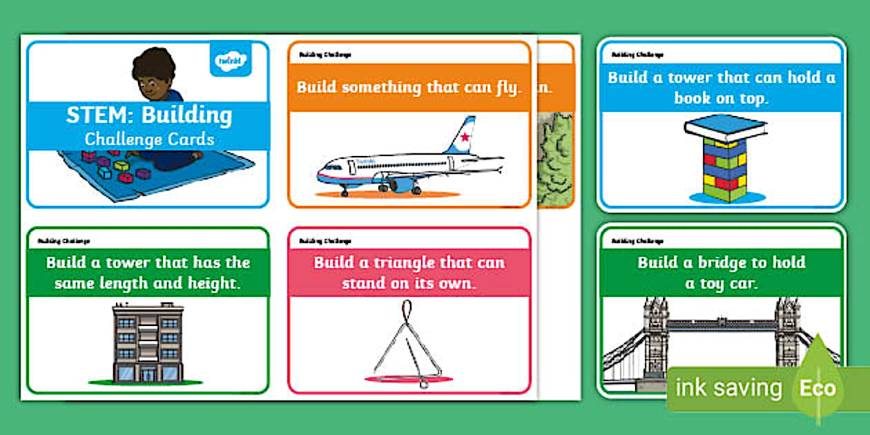 STEM: Building Challenge Cards - Twinkl