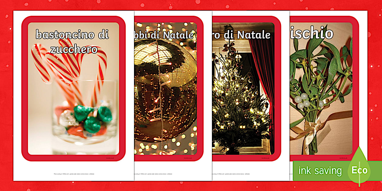 Editable Italian foto display di Natale (teacher made)
