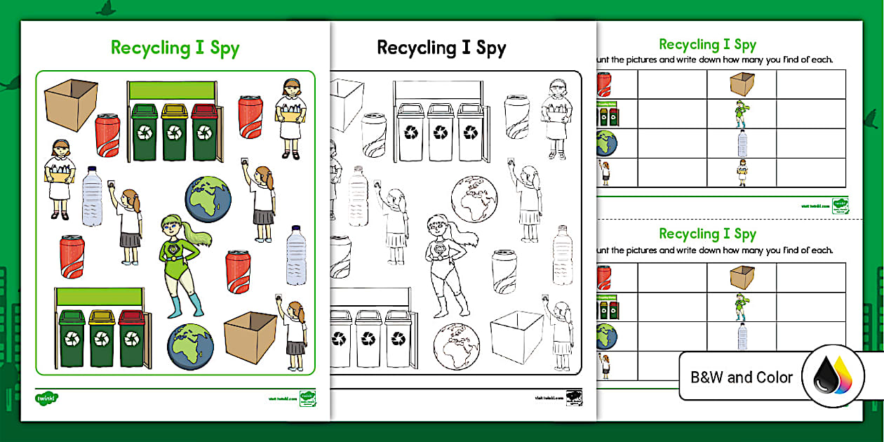 Fun I Spy Recycling Activity for Kids | Twinkl USA - Twinkl
