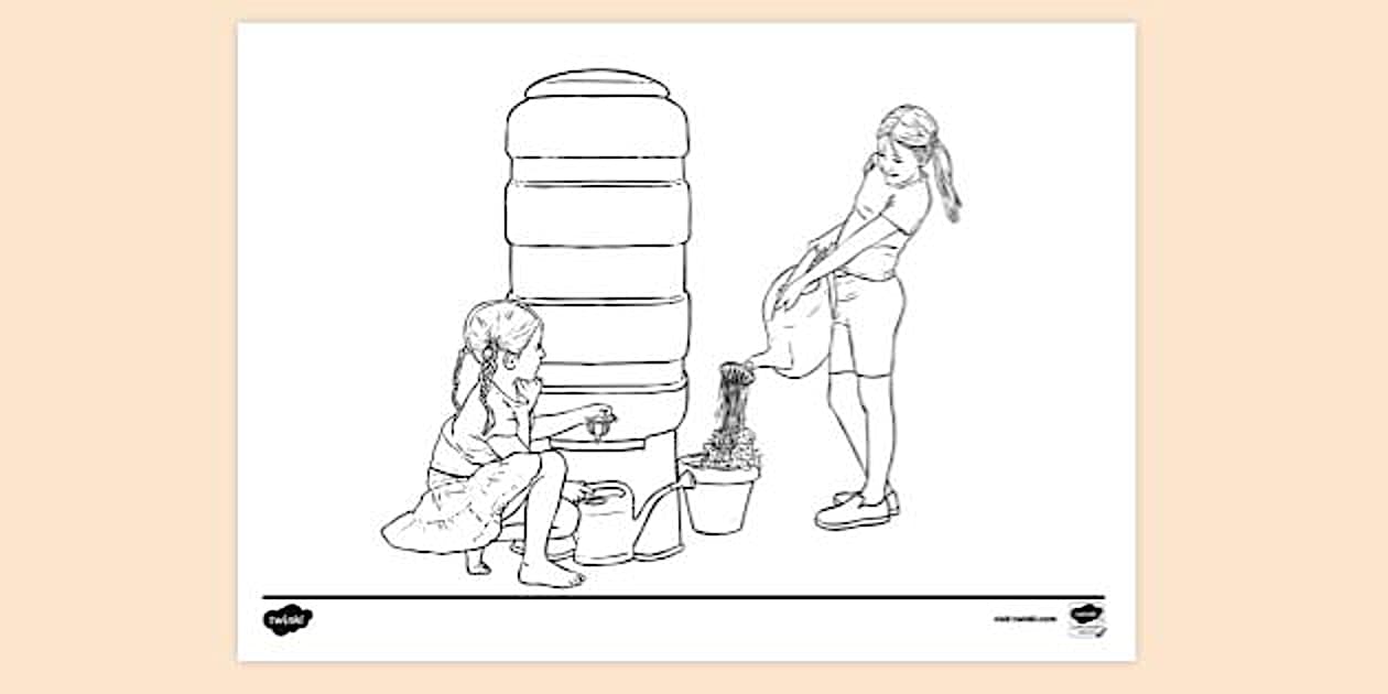 Colouring Page About Water | Colouring Sheets (Teacher-Made)