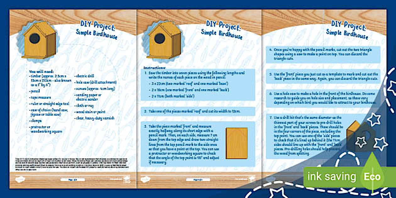 DIY Project: Simple Birdhouse (teacher made) - Twinkl