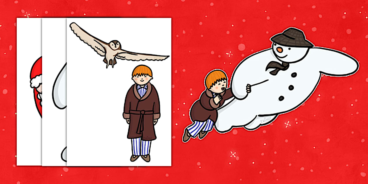 Story Cut-Outs to Support Teaching on The Snowman - Twinkl