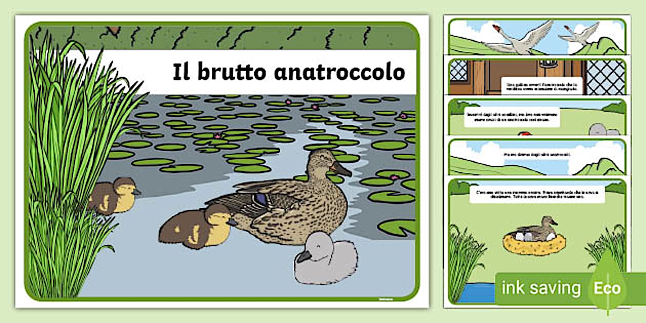 Fiaba Illustrata del Brutto Anatroccolo PDF - Twinkl