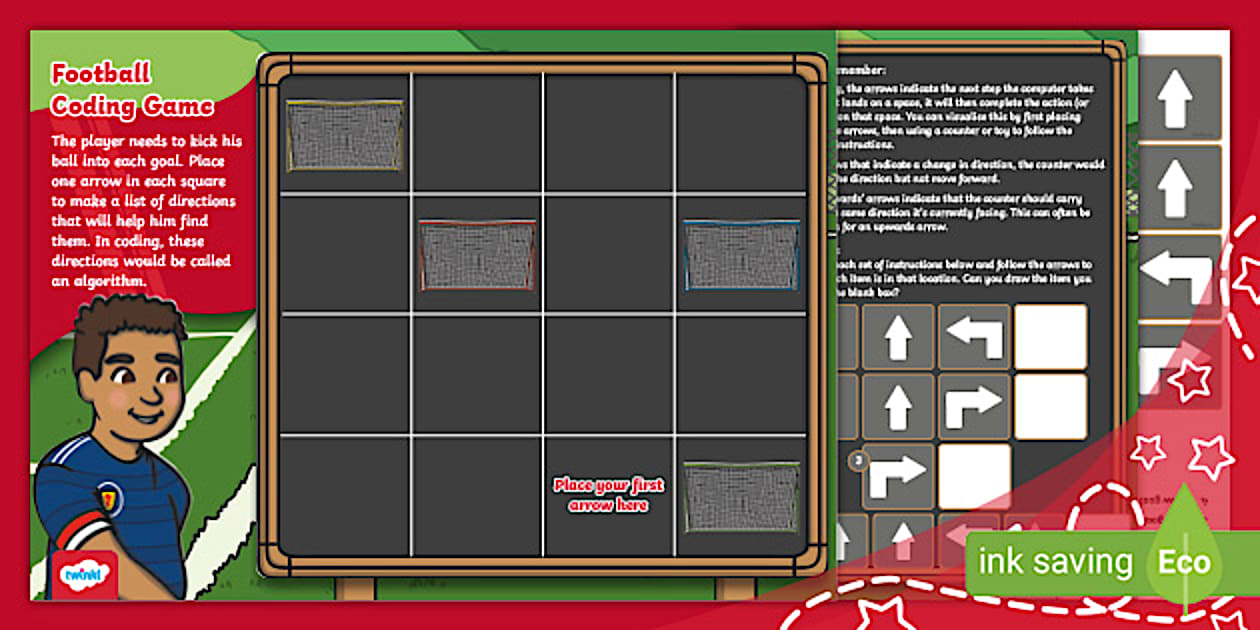 Football Coding Game (teacher made) - Twinkl