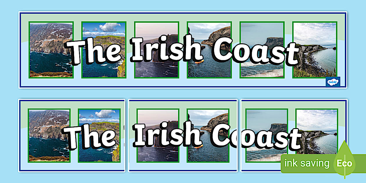 The Irish Coast Photo Display Banner (teacher made) - Twinkl