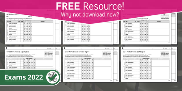 FREE! - 👉 Past Paper Checklist (GCSE) - Twinkl