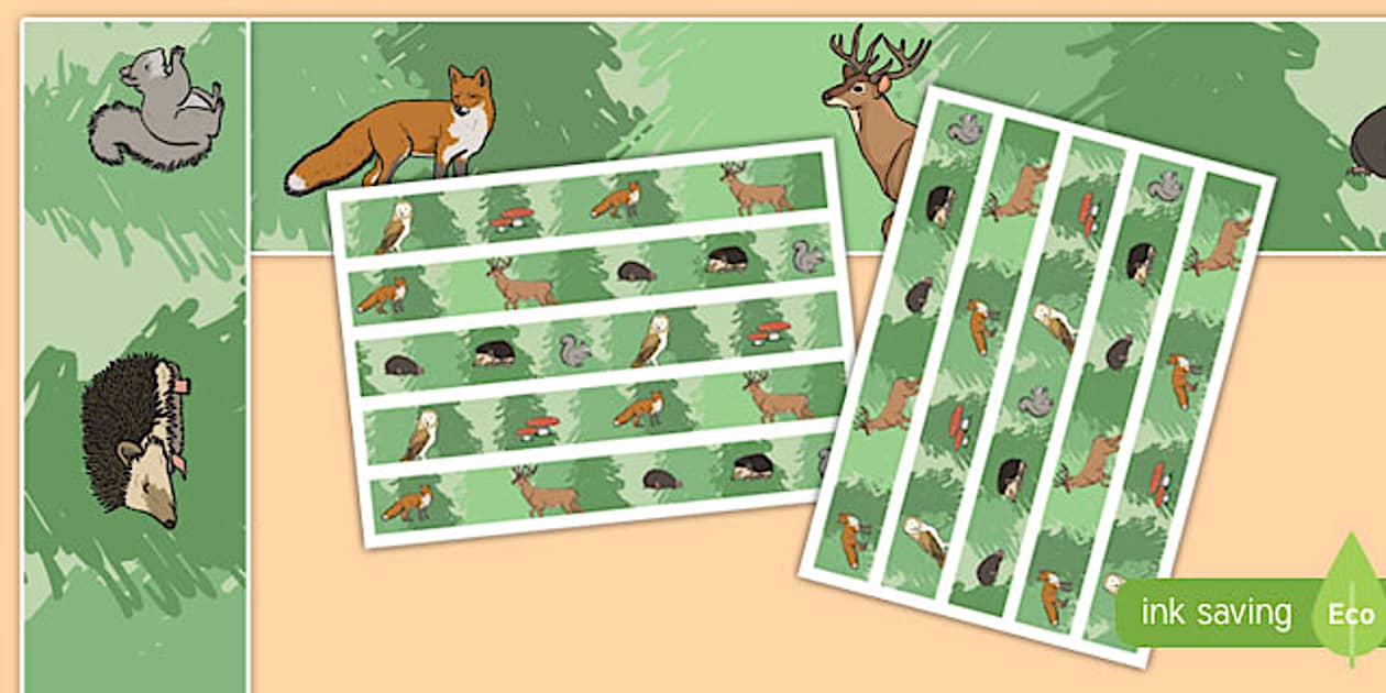Woodland Borders Bulletin Board Printable | Twinkl USA