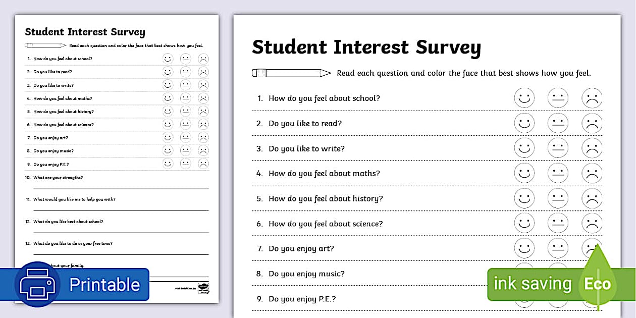 Learner Back to School Survey (teacher made) - Twinkl