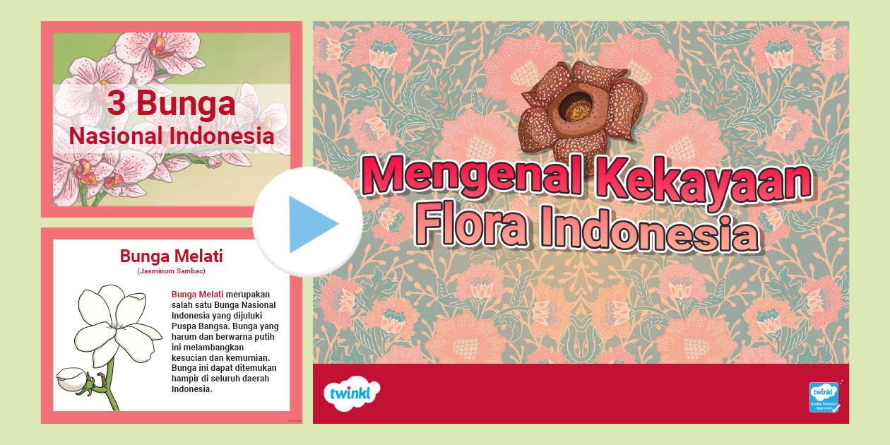 Powerpoint Mengenal Kekayaan Flora Indonesia - Twinkl