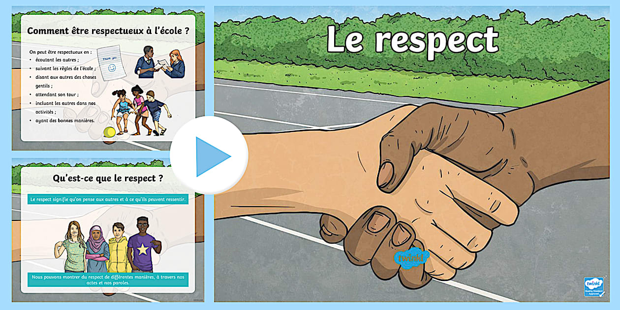 Powerpoint : Le respect (teacher made) - Twinkl