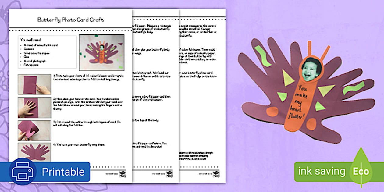 Mother's Day Butterfly Card Craft - Twinkl South Africa