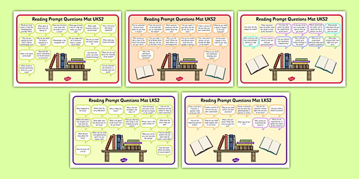 Reading Questions Mats KS2 - Teaching Resources - Twinkl