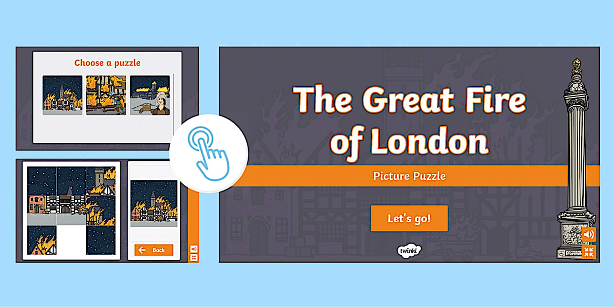 Interactive The Great Fire of London Puzzle for Kids!