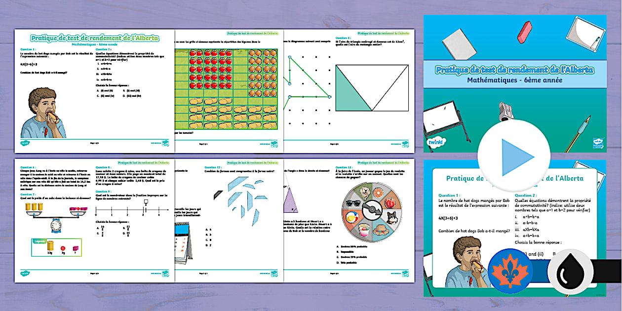 AB Testing Practice Grade 6 Maths 1 French