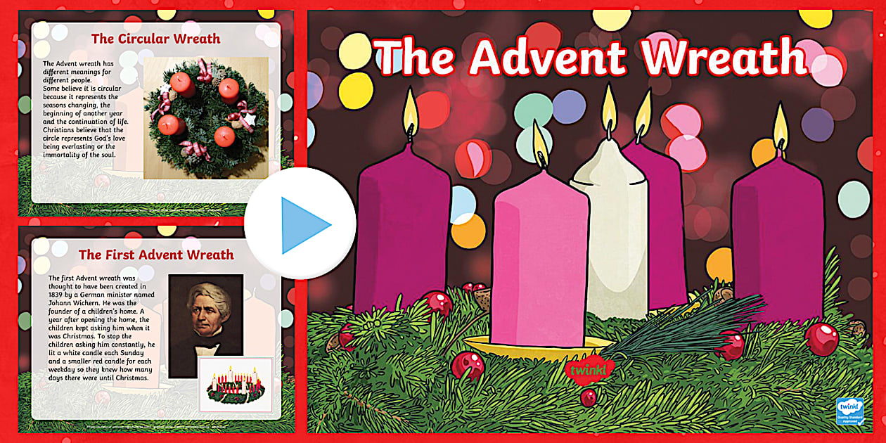 KS2 Advent Wreath Information PowerPoint (teacher made)