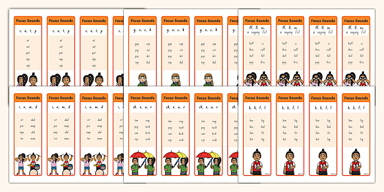 Phonics and Vowel Test Bookmarks for Spelling | Twinkl NZ