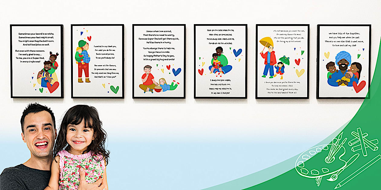 Father's Day Poems Posters Pack | Twinkl Art Gallery