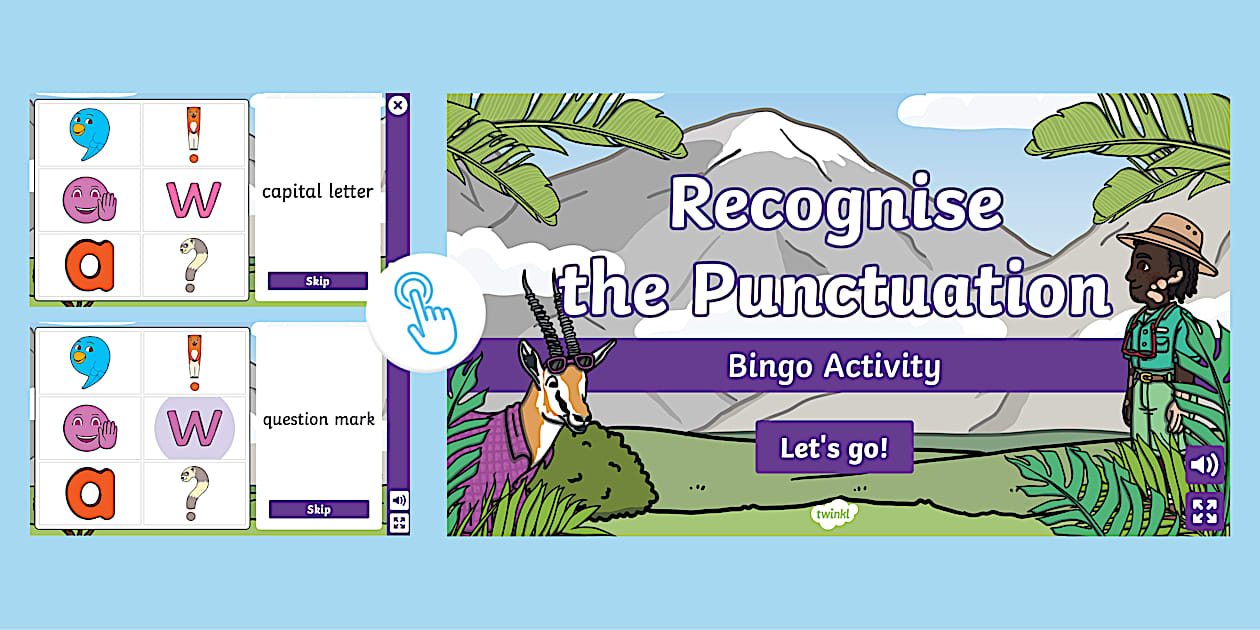 Punctuation Marks KS1 English Bingo Activity