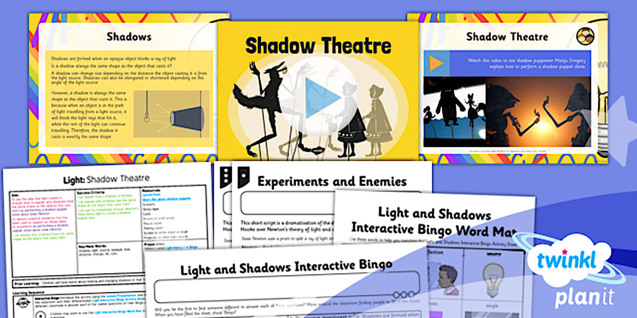 Shadows Year 6 Lesson Pack - Science: Light | Twinkl PlanIt