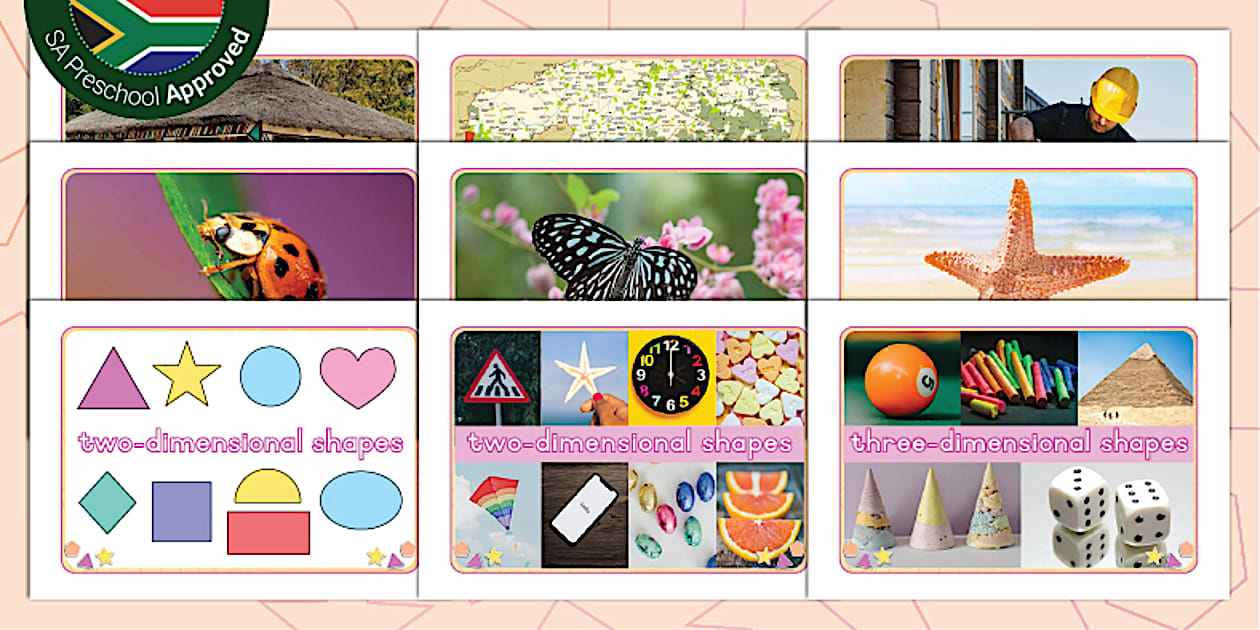 Colourful 2D Shapes Display Posters (teacher made) - Twinkl