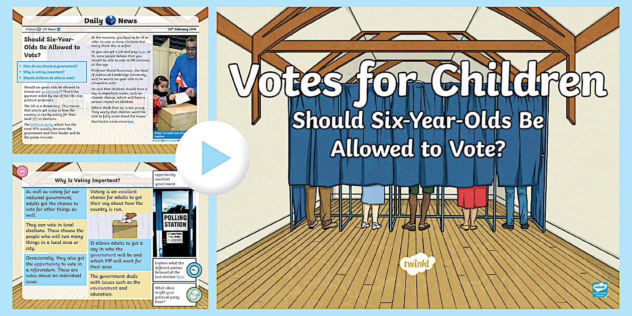 UKS2 Children Voting Daily News PowerPoint (teacher made)