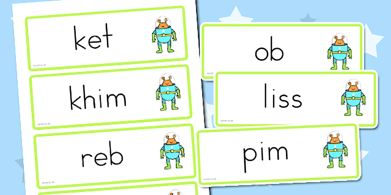 Phase 2 Nonsense Word Cards