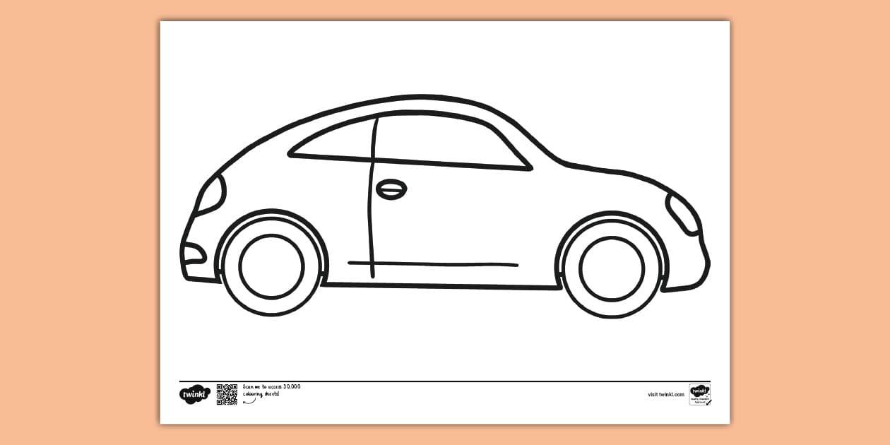 Car Colouring Pages | Preschool | Twinkl South Africa