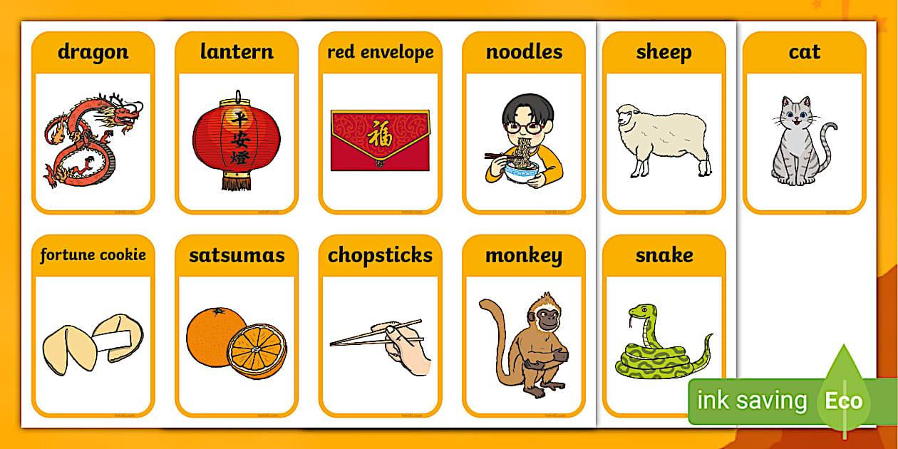 SA Chinese New Year Flashcards (teacher made) - Twinkl