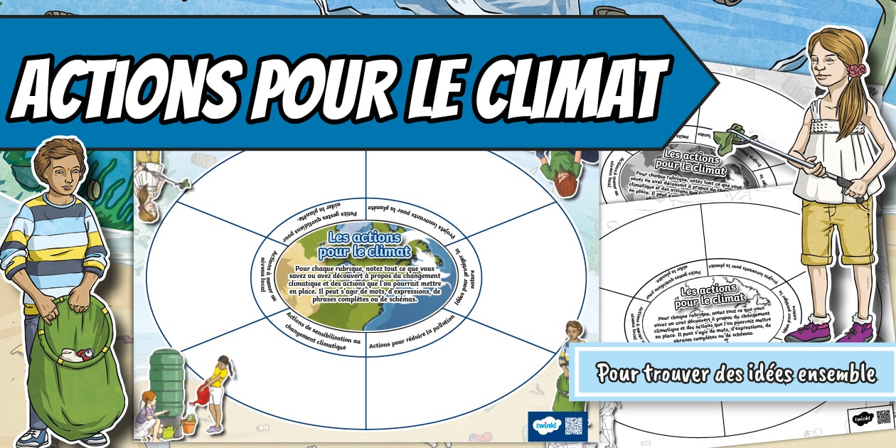 Activité collaborative autour de la table : Les actions pour le climat