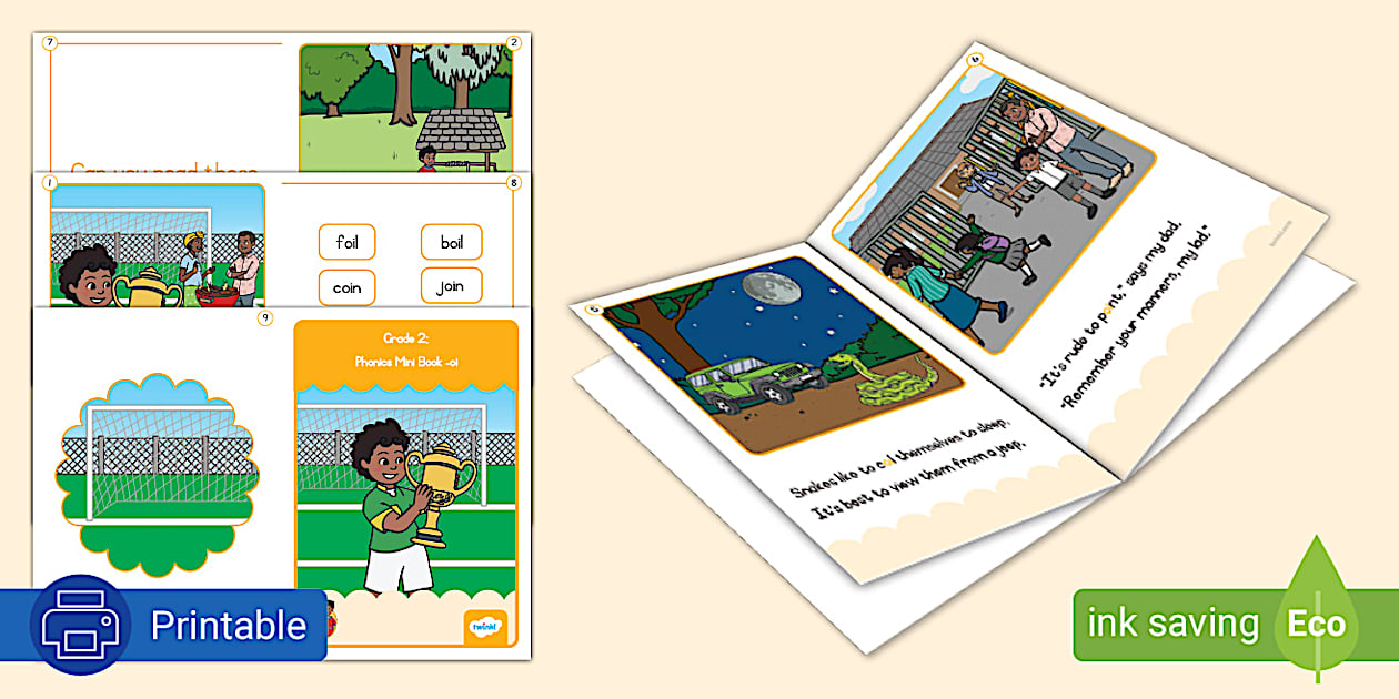 Grade 2 Phonics Mini Book: -oi