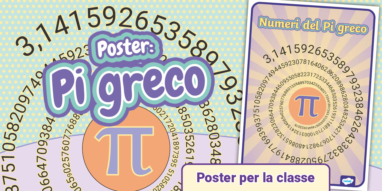 Poster: Pi greco
