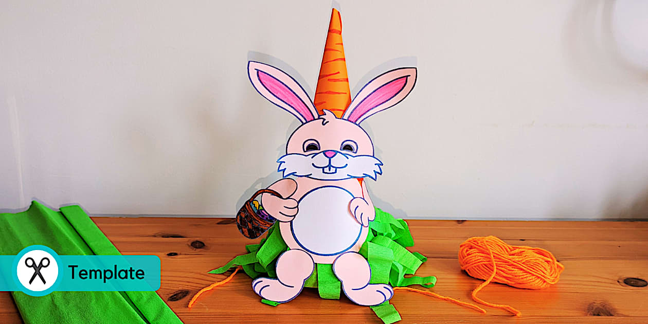 Easter Bunny and Carrot | Hat Parade Easter Hat Craft Ideas