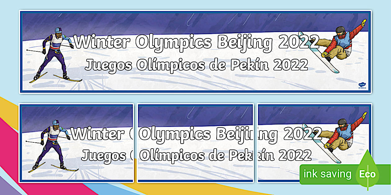 Winter Olympics PyeongChang 2018 Display Banner English/Spanish